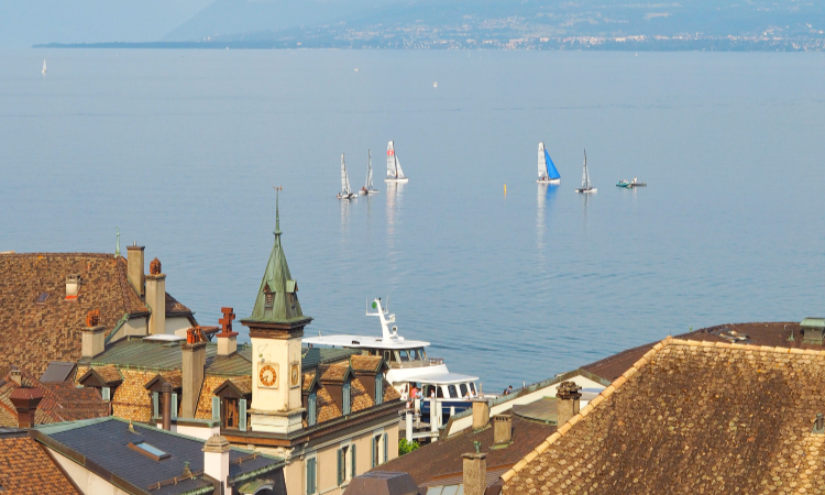 Canton de Vaud, voyage en train autour du lac Leman